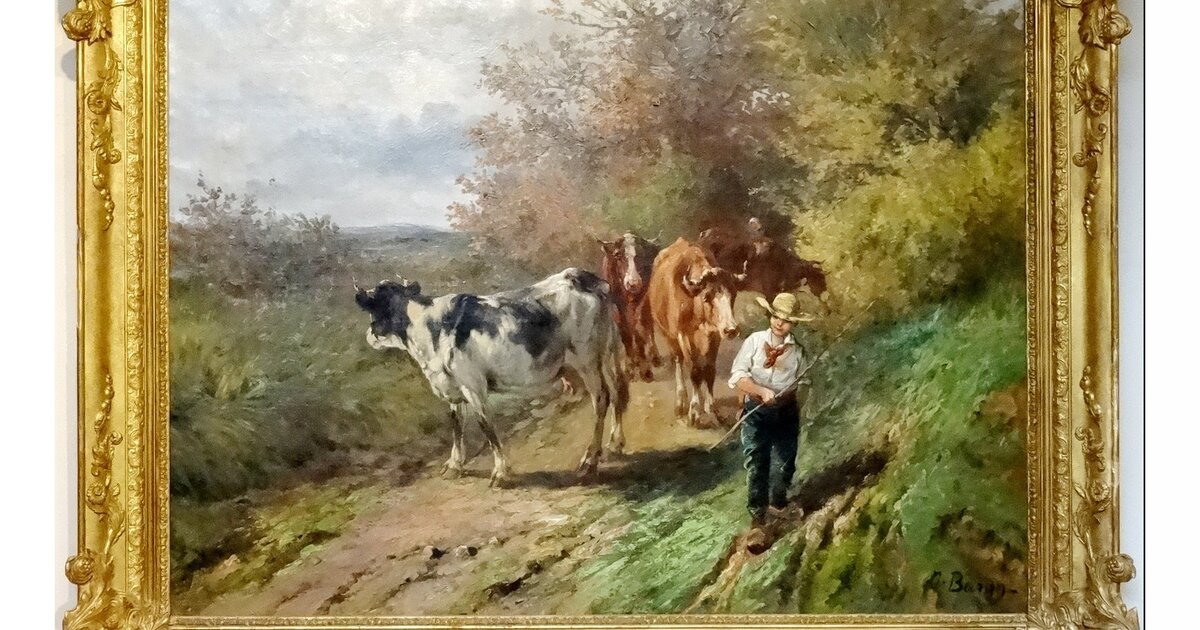 Œuvre « Le retour du troupeau » par Julien Baron - Galerie Frémeaux ...