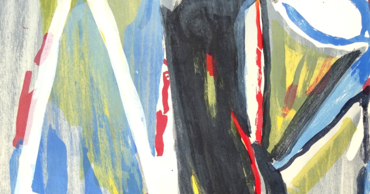 Œuvre « Composition 9 couleurs » par Bram Van Velde - Galerie Frémeaux ...