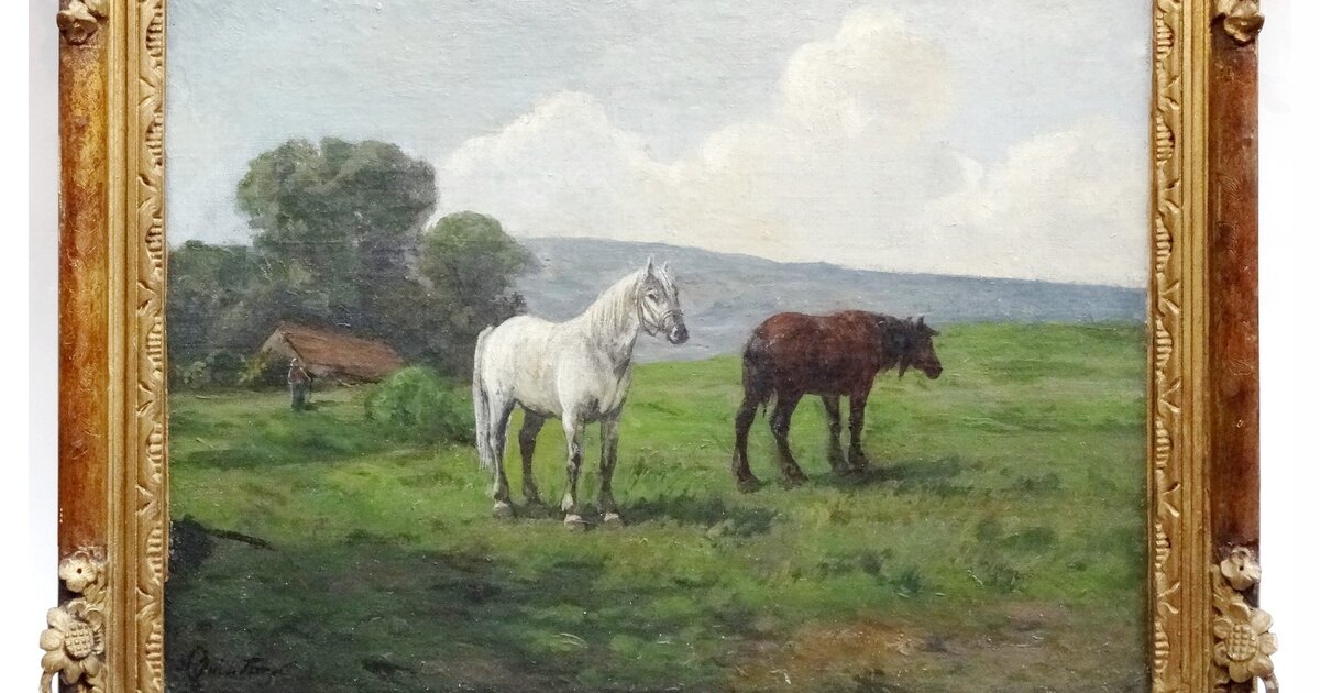 Œuvre « Chevaux » par Charles Quinton - Galerie Frémeaux & Associés